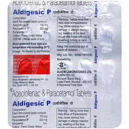 Aldigesic P Tablet | Uses, Side Effects, Price | Apollo Pharmacy