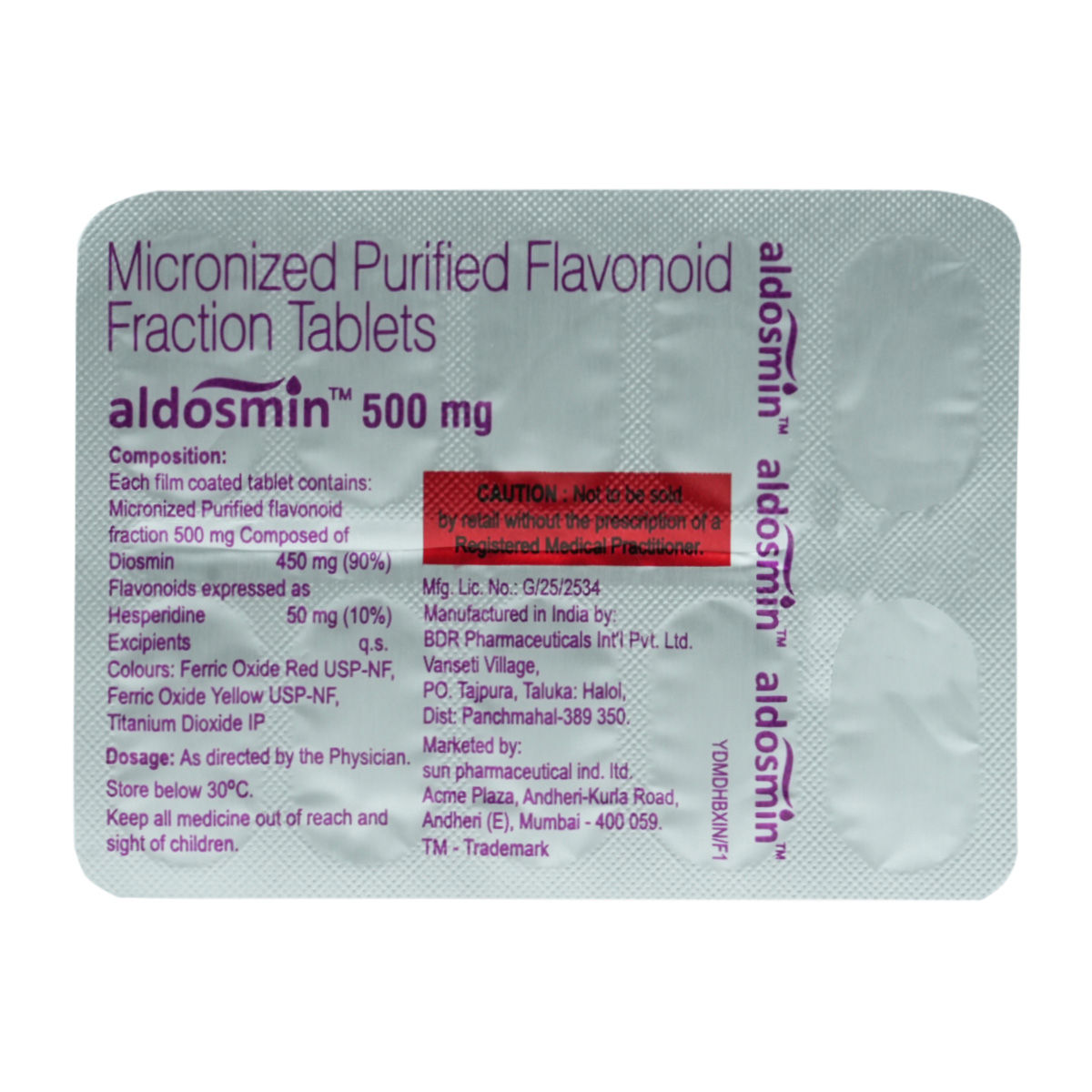 ALDOSMIN 500MG TABLETS 10'S Price, Uses, Side Effects, Composition ...