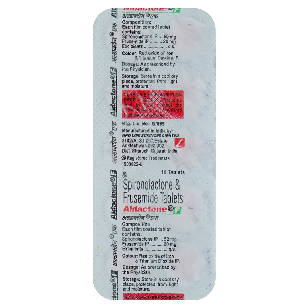 Aldactone F Tablet | Uses, Side Effects, Price | Apollo Pharmacy