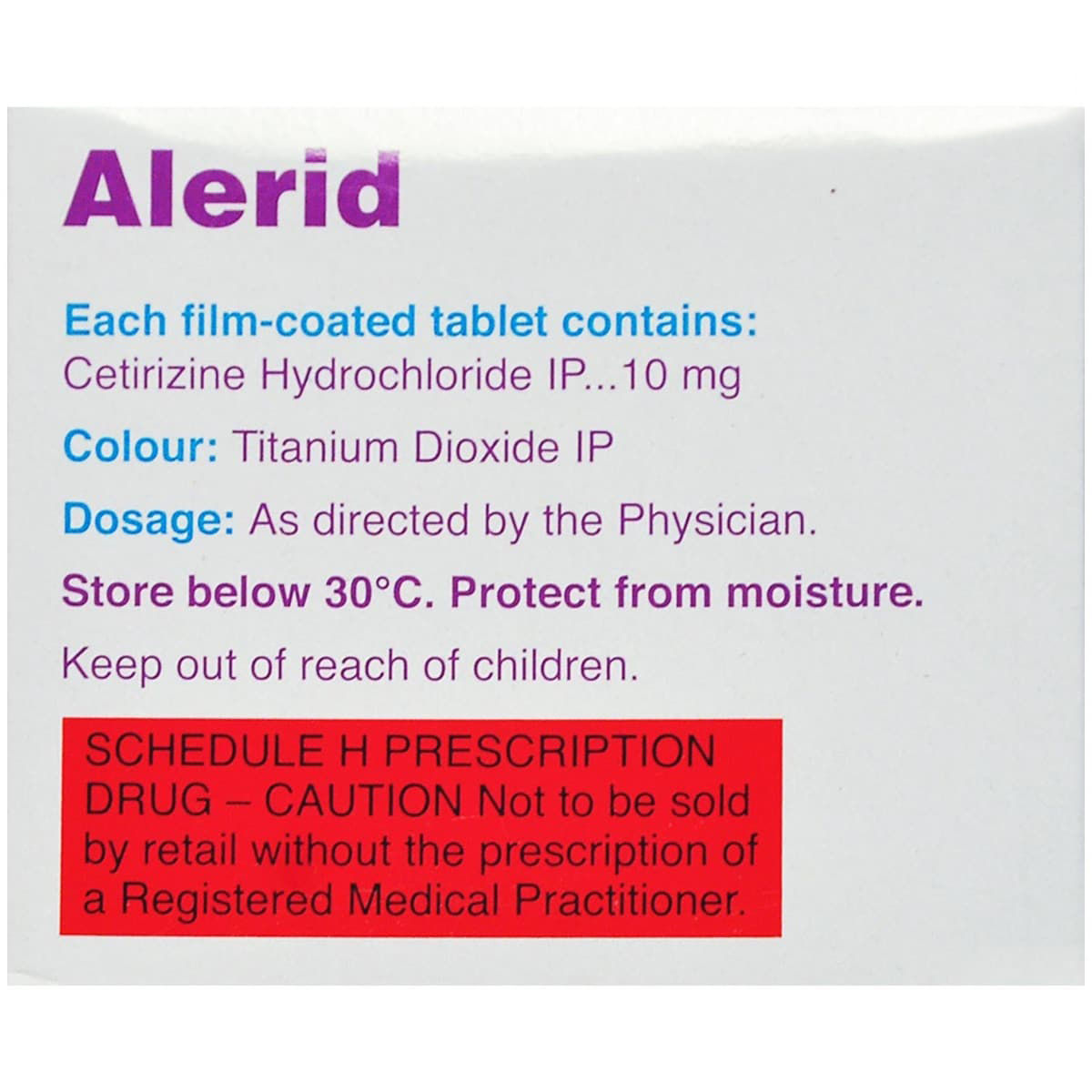 Alerid Tablet | Uses, Side Effects, Price | Apollo Pharmacy