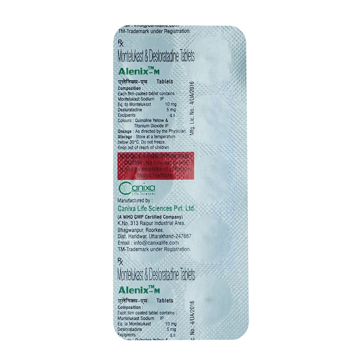 Alenix-M Tablet 10's Price, Uses, Side Effects, Composition - Apollo ...