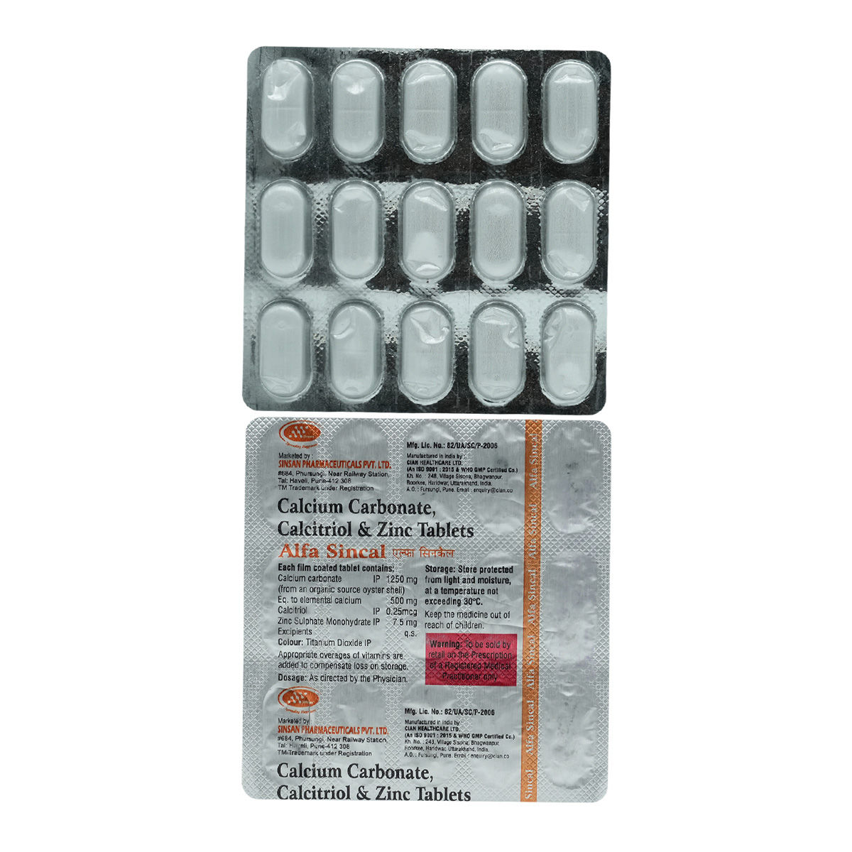 Alfa Sincal Tablet 15's Price, Uses, Side Effects, Composition - Apollo ...