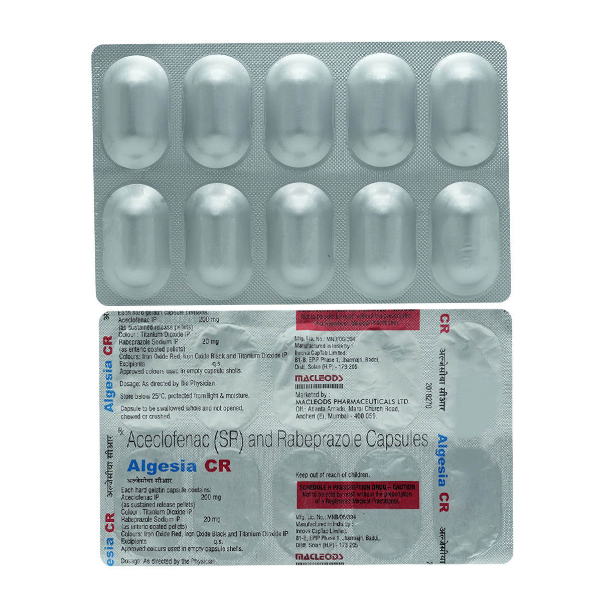 Algesia CR Capsule 10's Price, Uses, Side Effects, Composition - Apollo ...