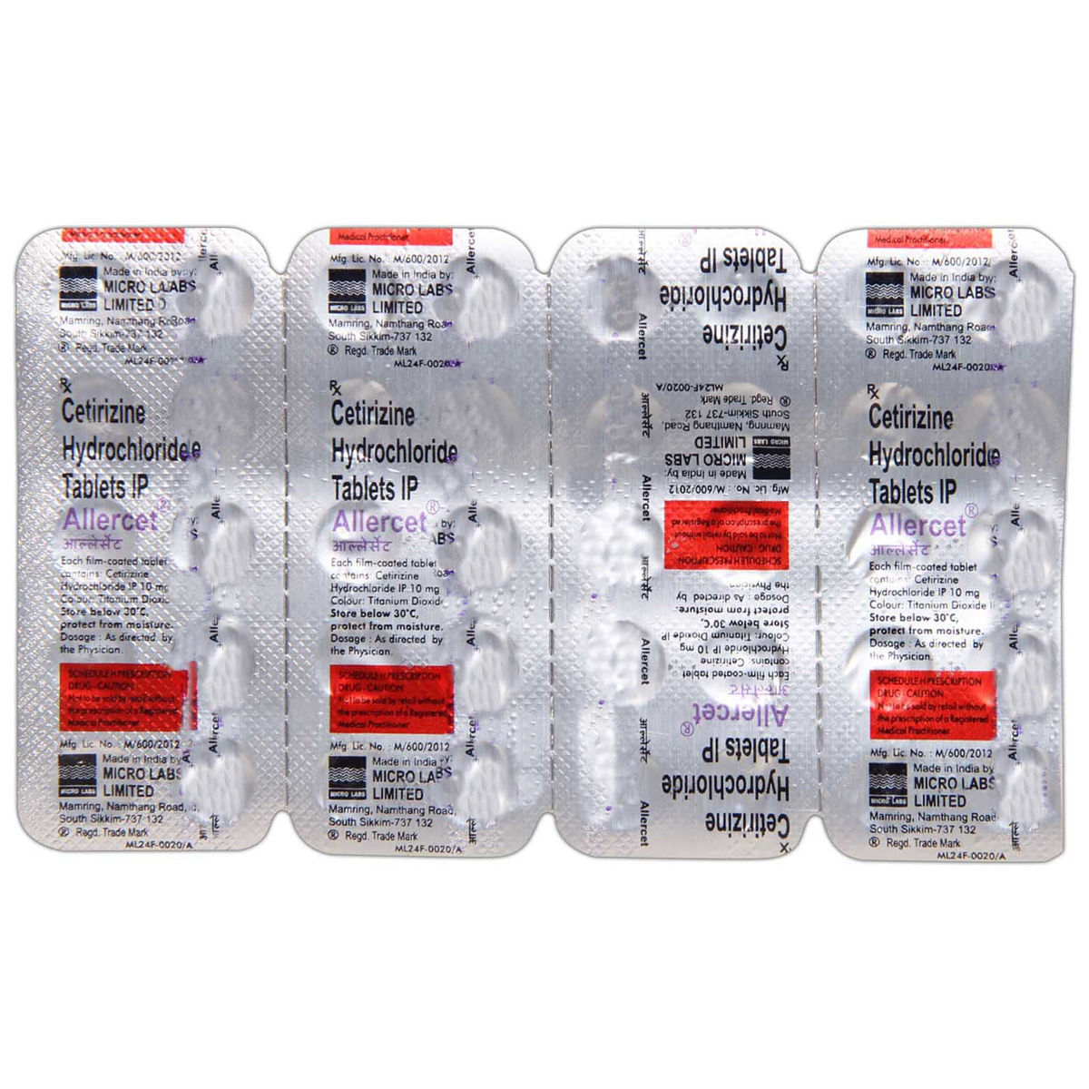 Allercet Tablet 10's Price, Uses, Side Effects, Composition - Apollo ...