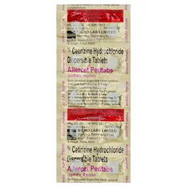 Allercet Pedtabs Tablet | Uses, Side Effects, Price | Apollo Pharmacy