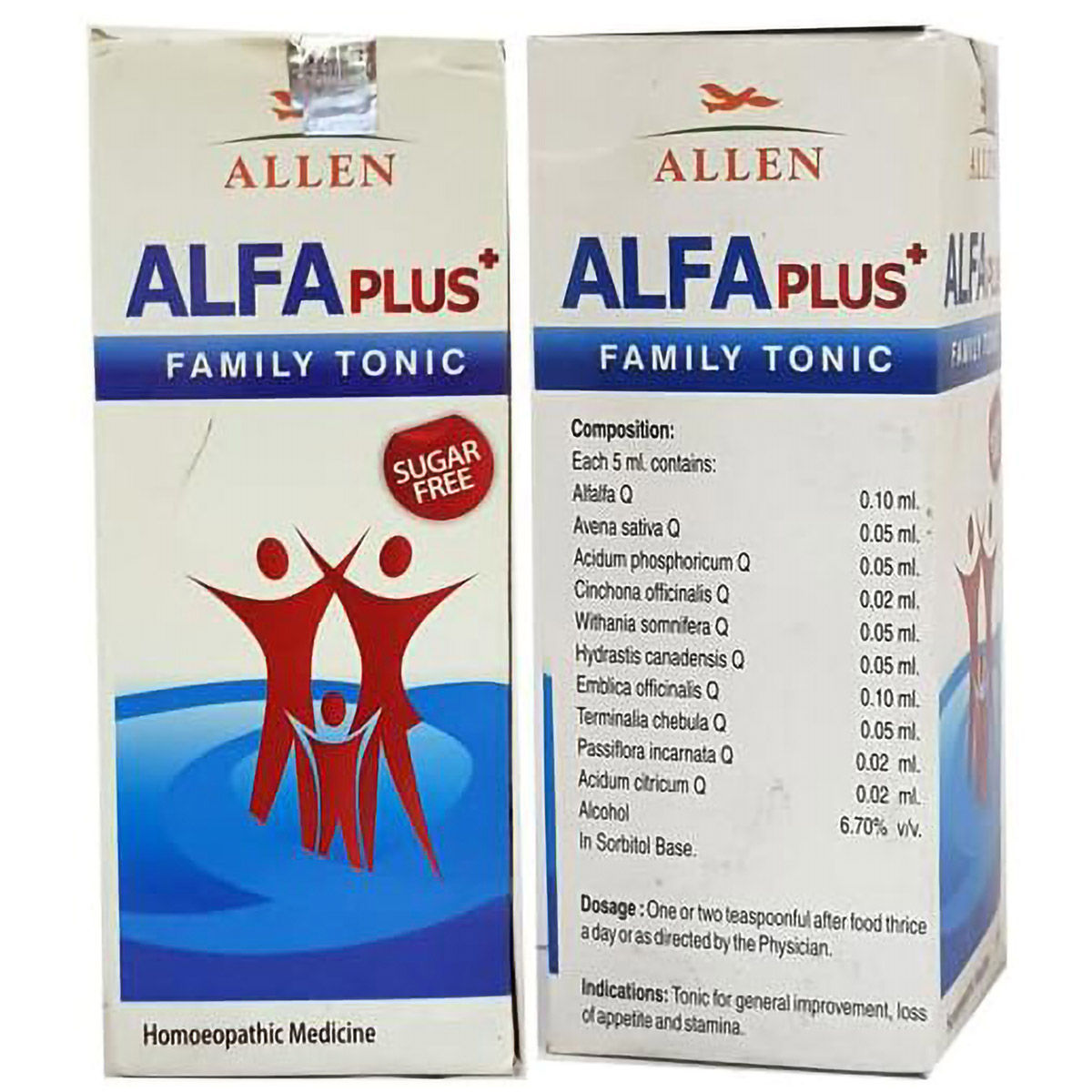 Buy Allen Alfa Plus Sugar Free Family Tonic, 500 ml | 19 Minutes ...