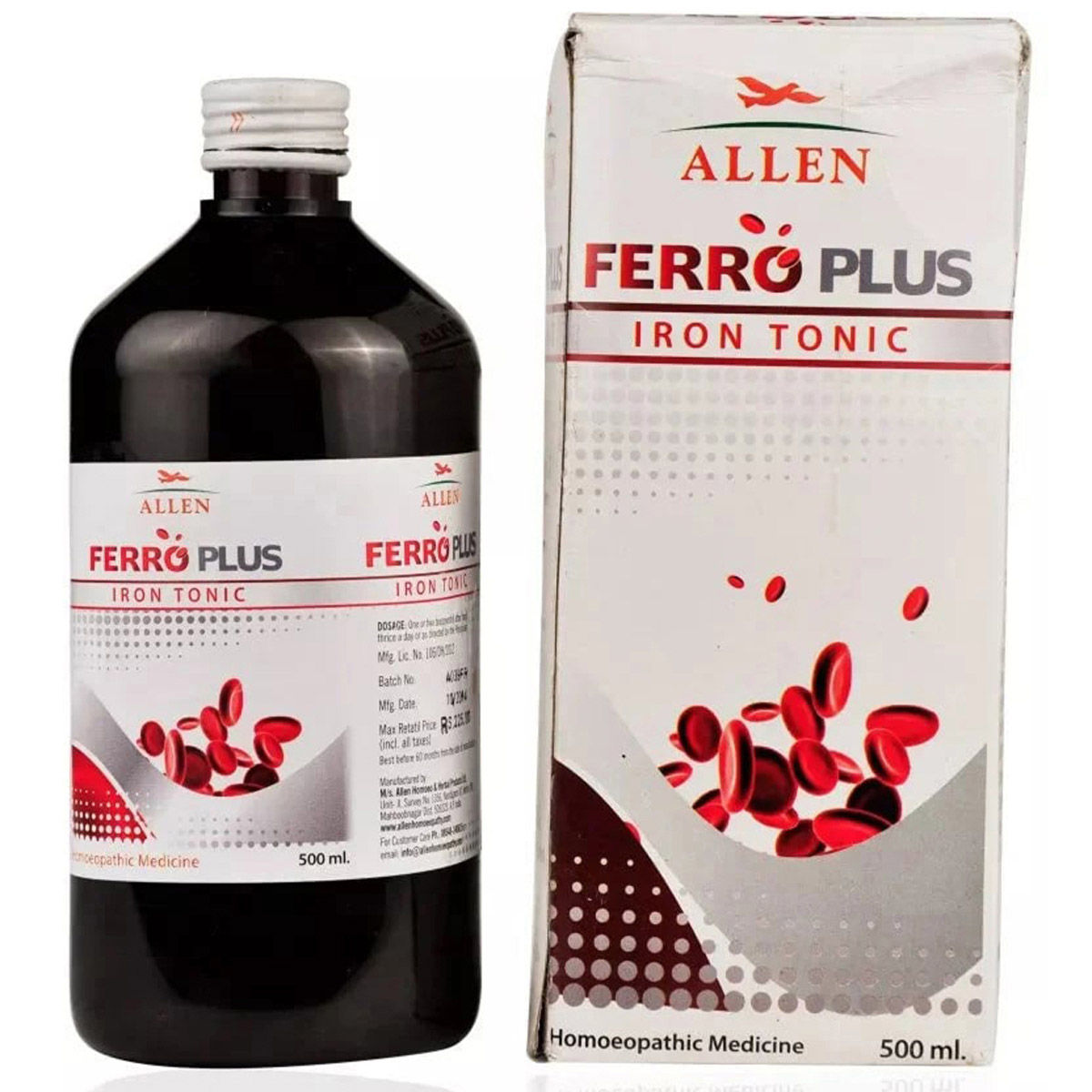 Buy Allen Ferro Plus Iron Tonic, 500 ml | 19 Minutes Delivery | Apollo ...