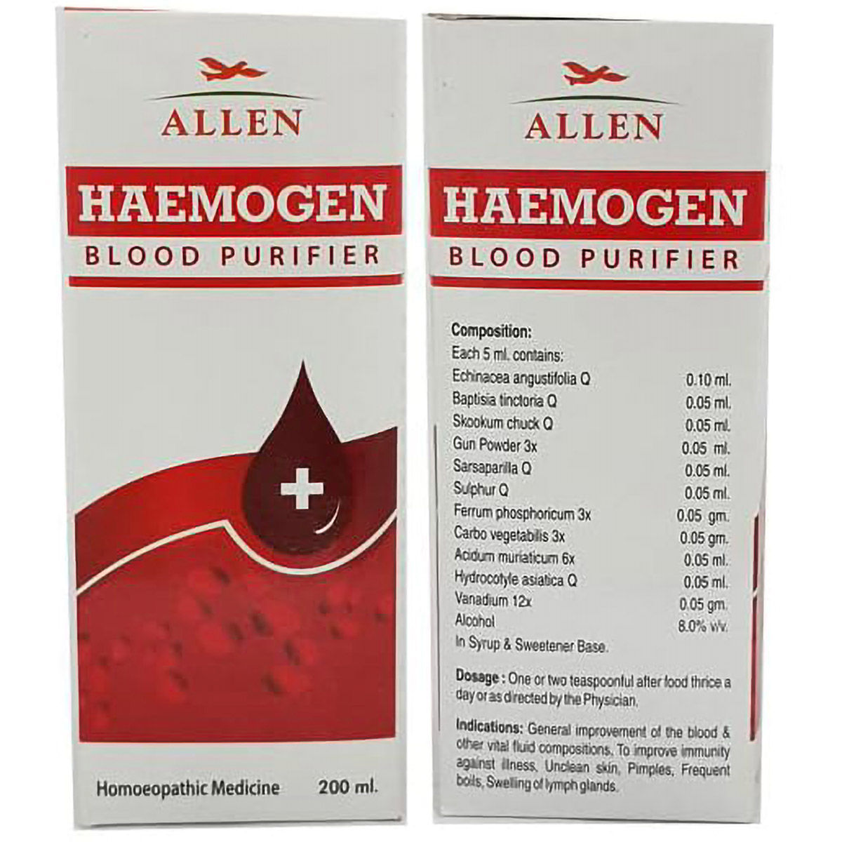 Buy Allen Haemogen Blood Purifier Syrup, 200 ml | 19 Minutes Delivery ...