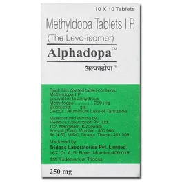 Alphadopa 250 mg Tablet | Uses, Side Effects, Price | Apollo Pharmacy