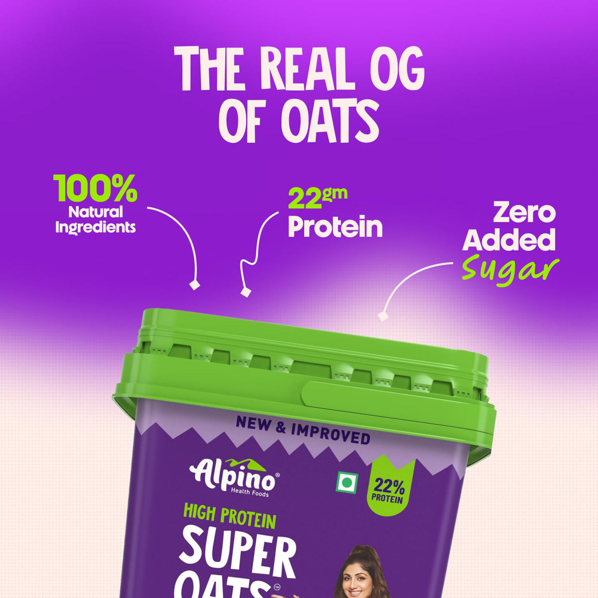 Buy Alpino High Protein Super Oats Chocolate, 2.5 kg | 19 Minutes ...