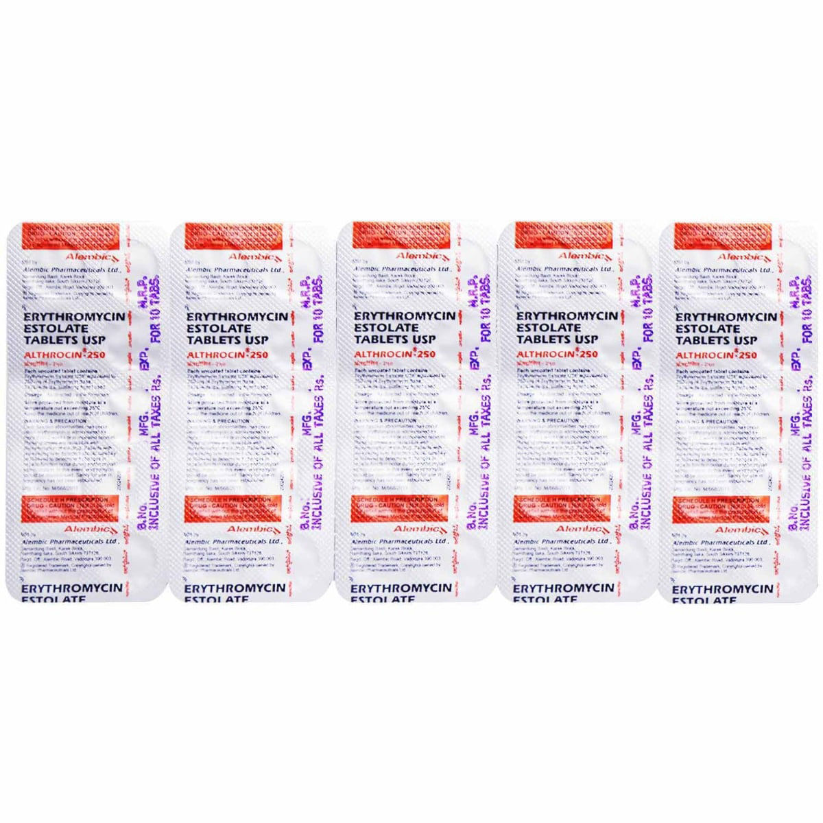 Althrocin 250 Tablet 10's Price, Uses, Side Effects, Composition ...