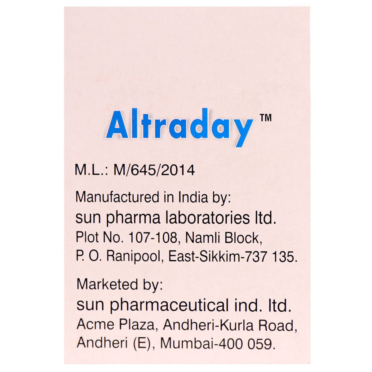 Altraday Capsule | Uses, Side Effects, Price | Apollo Pharmacy
