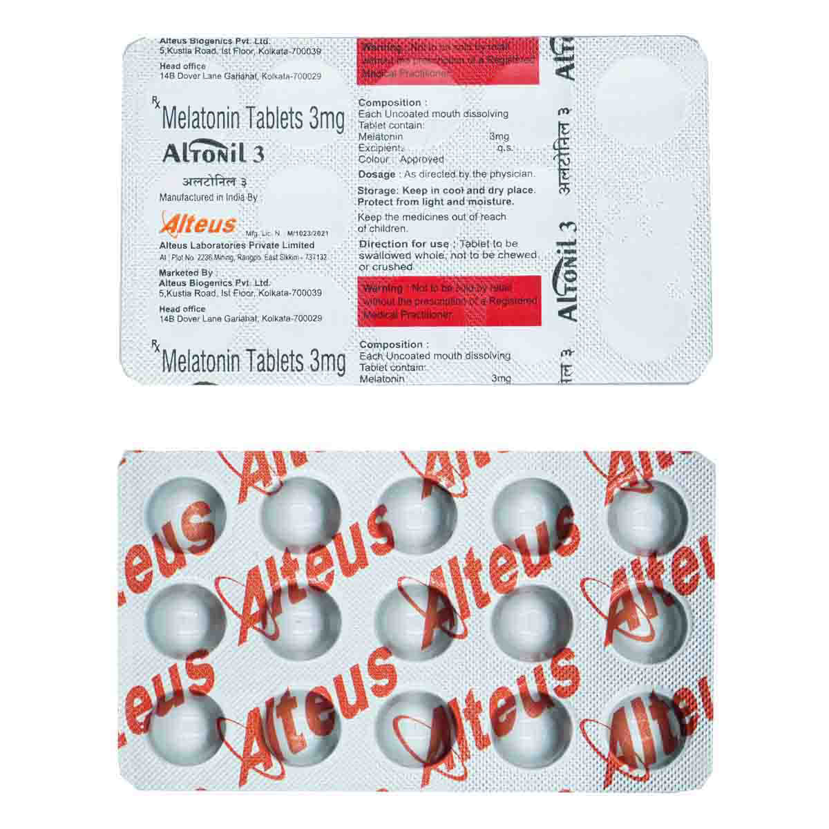 Altonil 3 mg MD Tablet | Uses, Side Effects, Price | Apollo Pharmacy