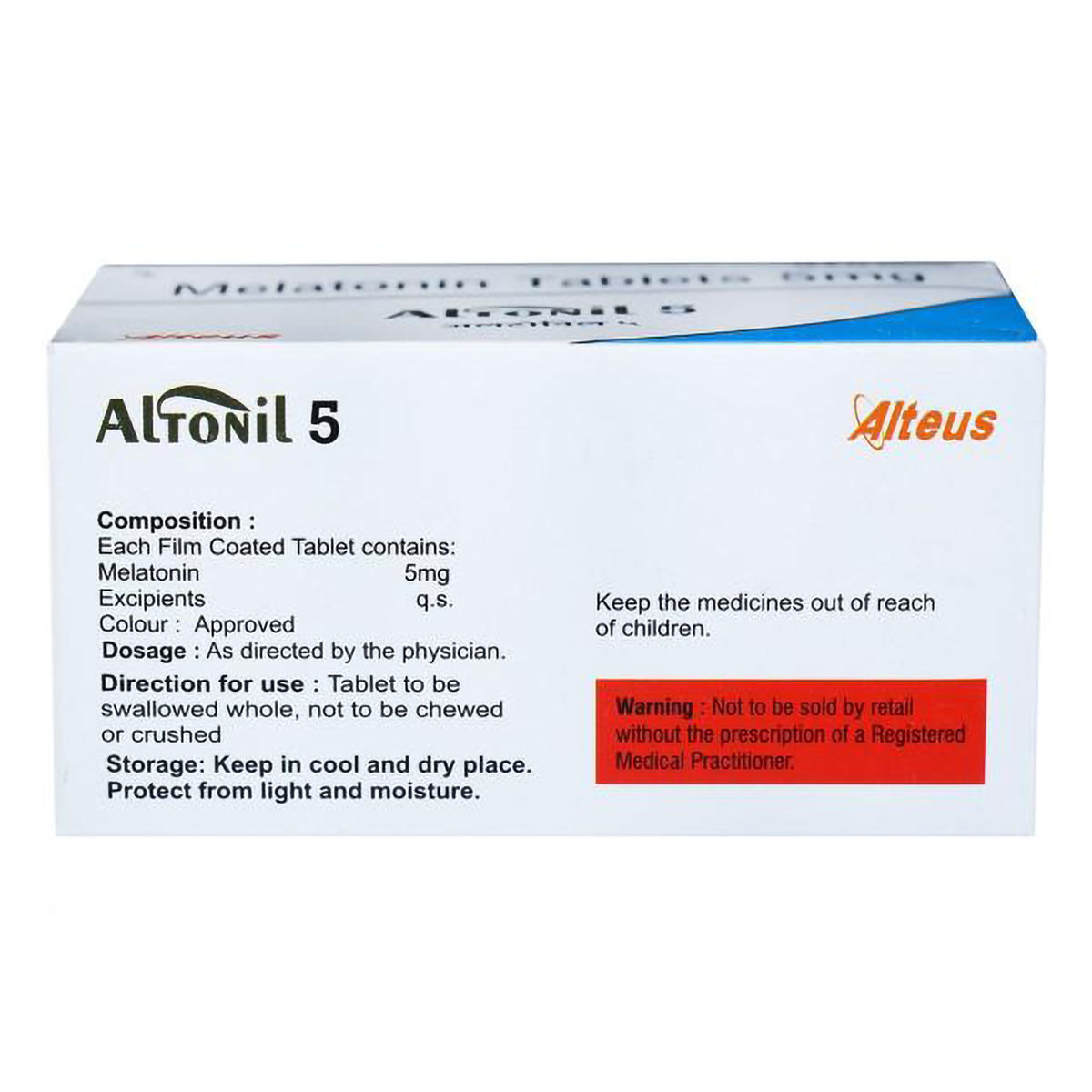 Altonil 5 mg MD Tablet 15's Price, Uses, Side Effects, Composition ...