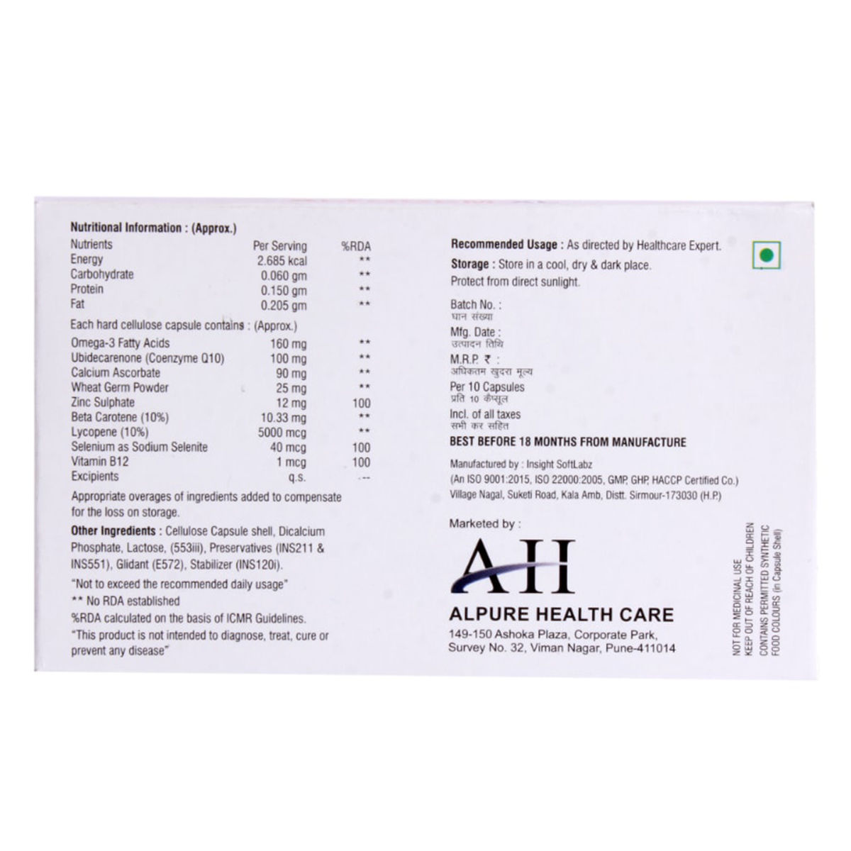 Altogem XL Capsule 10's Price, Uses, Side Effects, Composition - Apollo ...