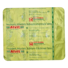Alvit Tablet | Uses, Side Effects, Price | Apollo Pharmacy