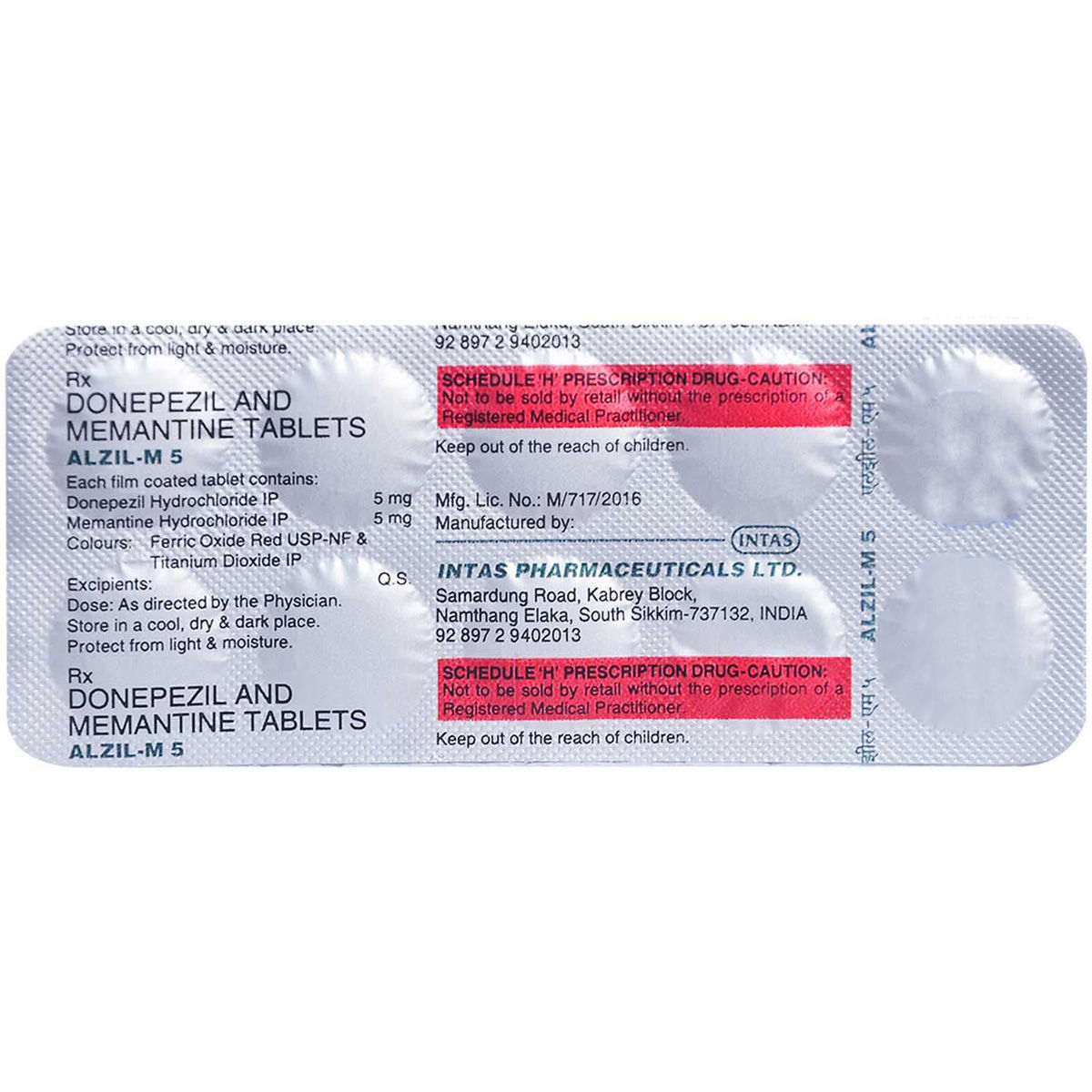 Alzil-M 5 Tablet 10's Price, Uses, Side Effects, Composition - Apollo ...