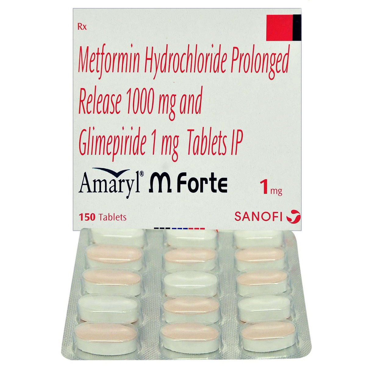 Amaryl M Forte 1 mg Tablet 15's Price, Uses, Side Effects, Composition ...