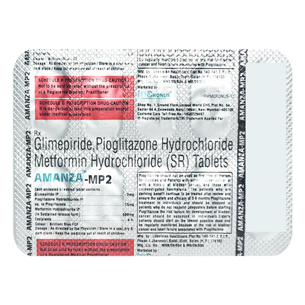 Amanza-MP2 Tablet | Uses, Side Effects, Price | Apollo Pharmacy