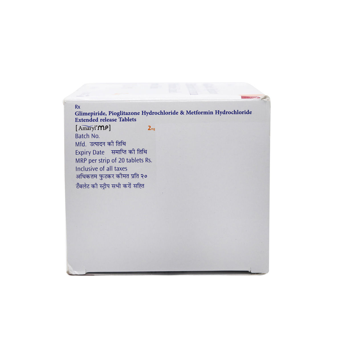 Amaryl MP 2 mg Tablet 20's Price, Uses, Side Effects, Composition ...