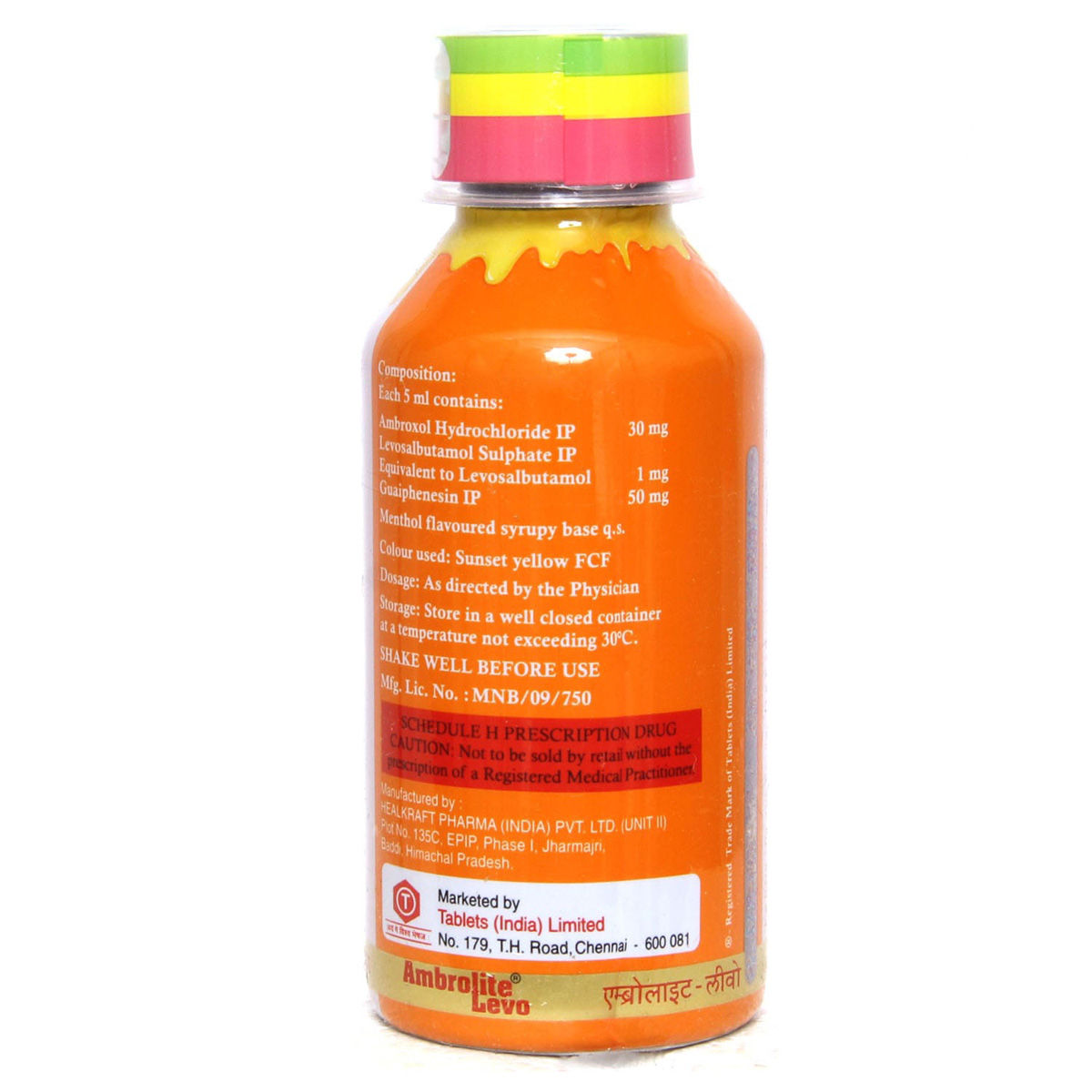 Ambrolite Levo Syrup 100 ml Price, Uses, Side Effects, Composition ...