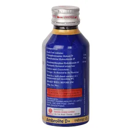 Ambrolite D Plus Syrup | Uses, Side Effects, Price | Apollo Pharmacy
