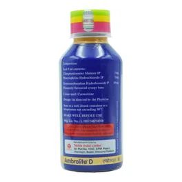 Ambrolite D Syrup | Uses, Side Effects, Price | Apollo Pharmacy