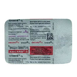Amcard 5 Tablet | Uses, Side Effects, Price | Apollo Pharmacy