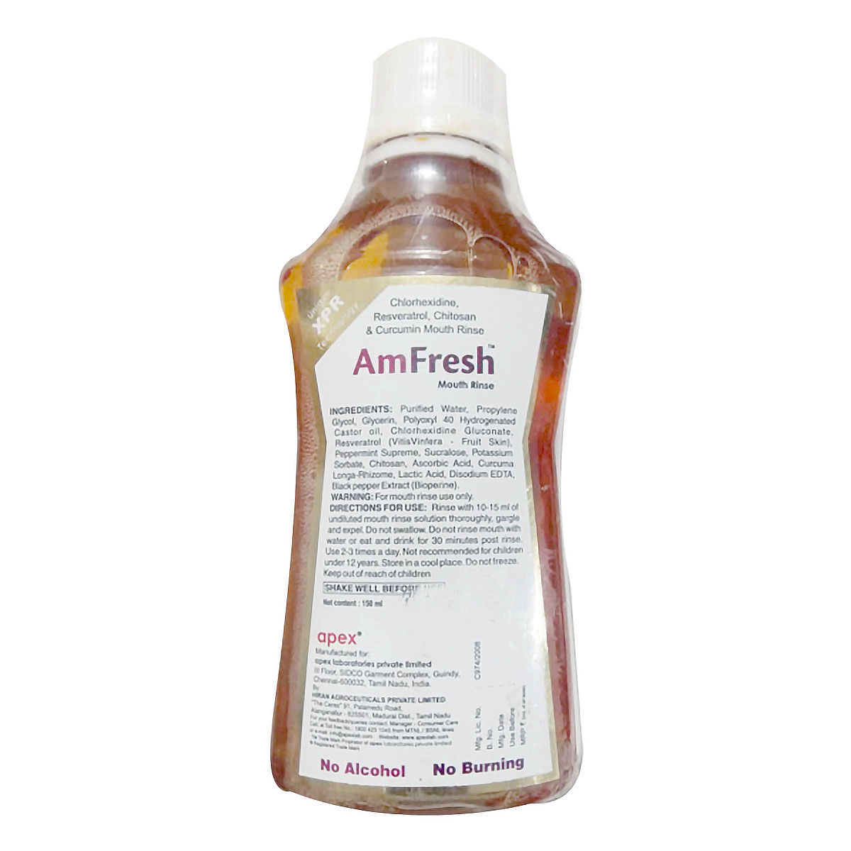Amfresh Mouth Wash 150 ml Price, Uses, Side Effects, Composition ...