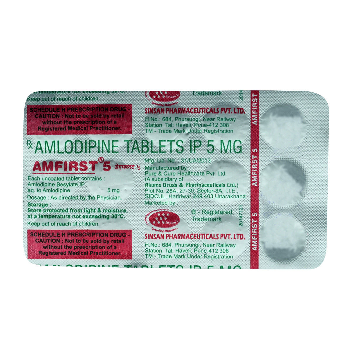 Amfirst 5 mg Tablet | Uses, Side Effects, Price | Apollo Pharmacy