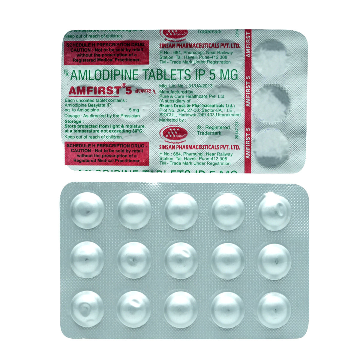 Amfirst 5Mg Tablet 15'S Price, Uses, Side Effects, Composition - Apollo ...