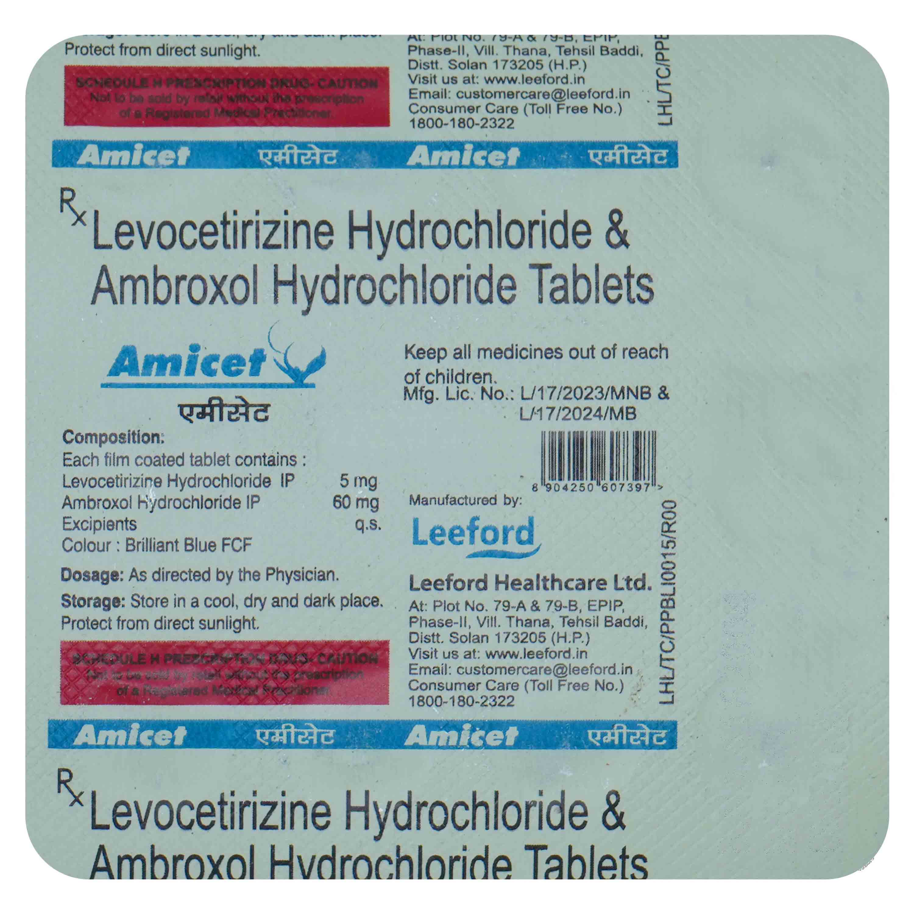 AMICET TABLET | Uses, Side Effects, Price | Apollo Pharmacy