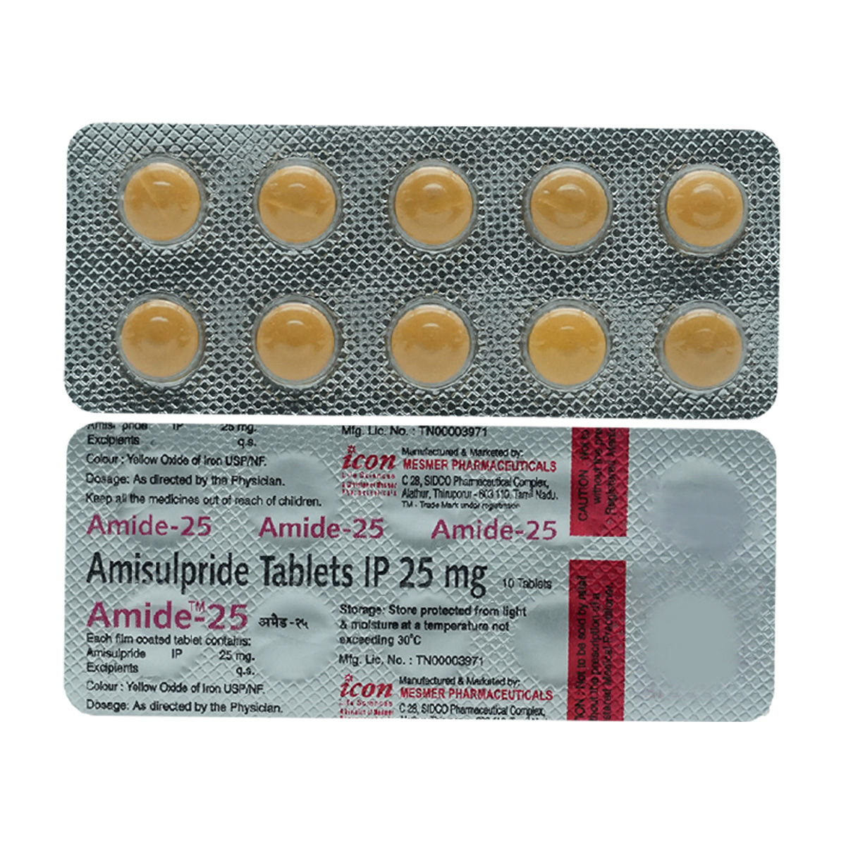 Amide 25 Tablet | Uses, Side Effects, Price | Apollo Pharmacy