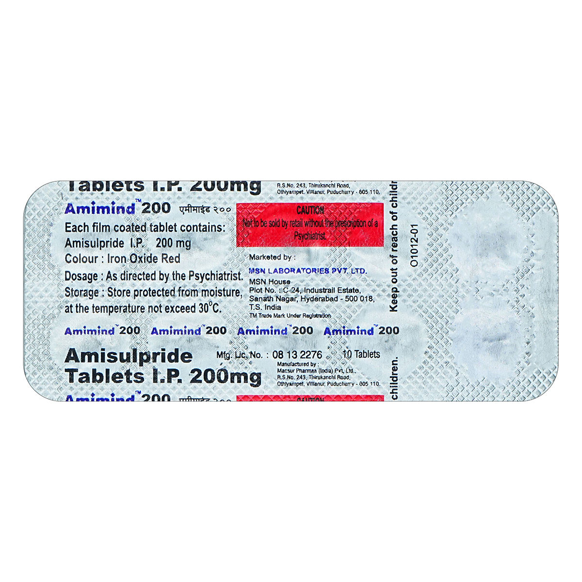 Amimind 200 Tablet | Uses, Side Effects, Price | Apollo Pharmacy