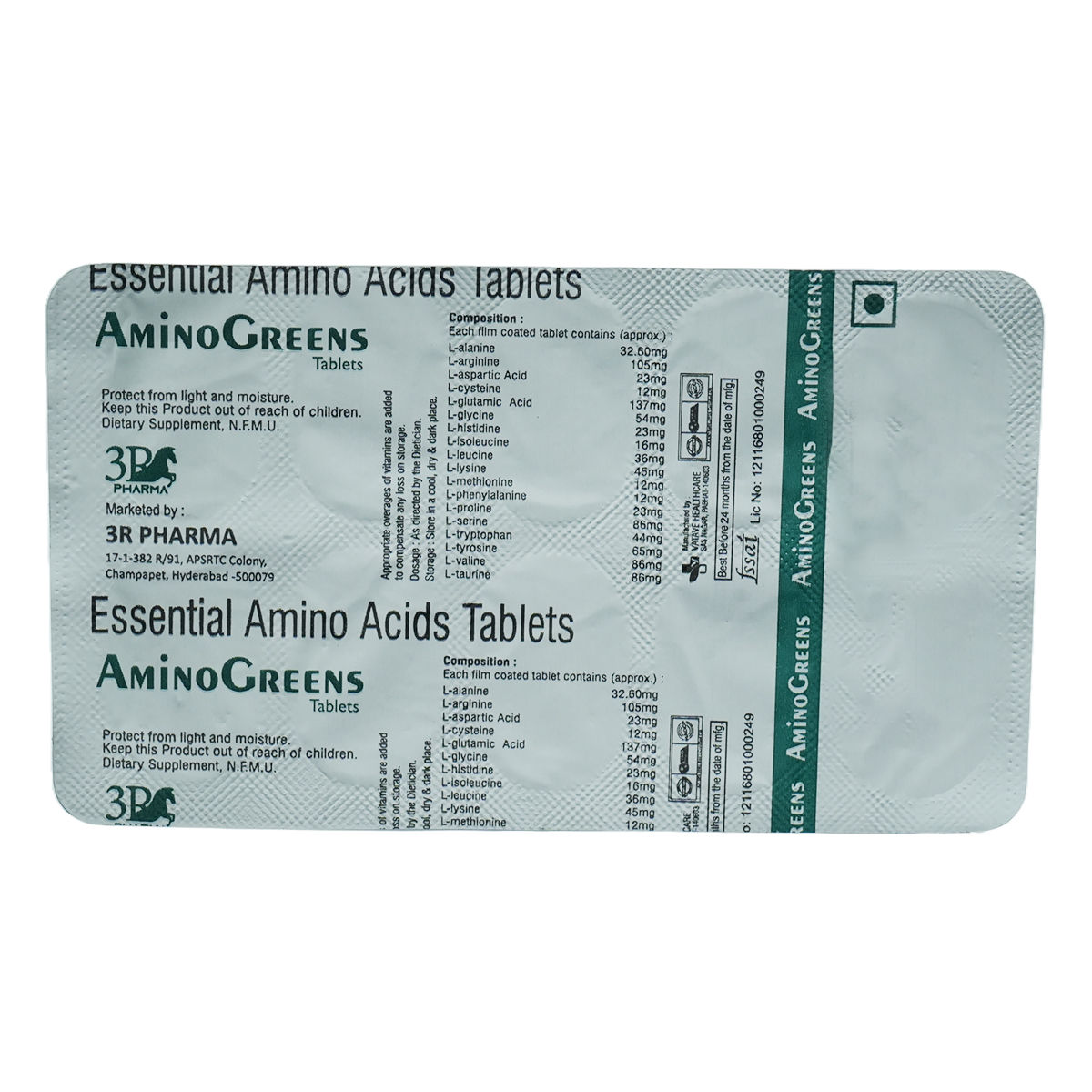 Aminogreens Tablet | Uses, Side Effects, Price | Apollo Pharmacy