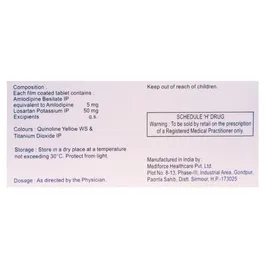 Amlokind-L Tablet | Uses, Side Effects, Price | Apollo Pharmacy