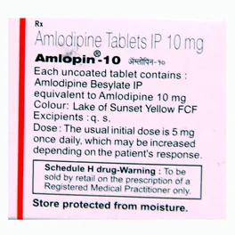Amlopin 10 Tablet | Uses, Side Effects, Price | Apollo Pharmacy