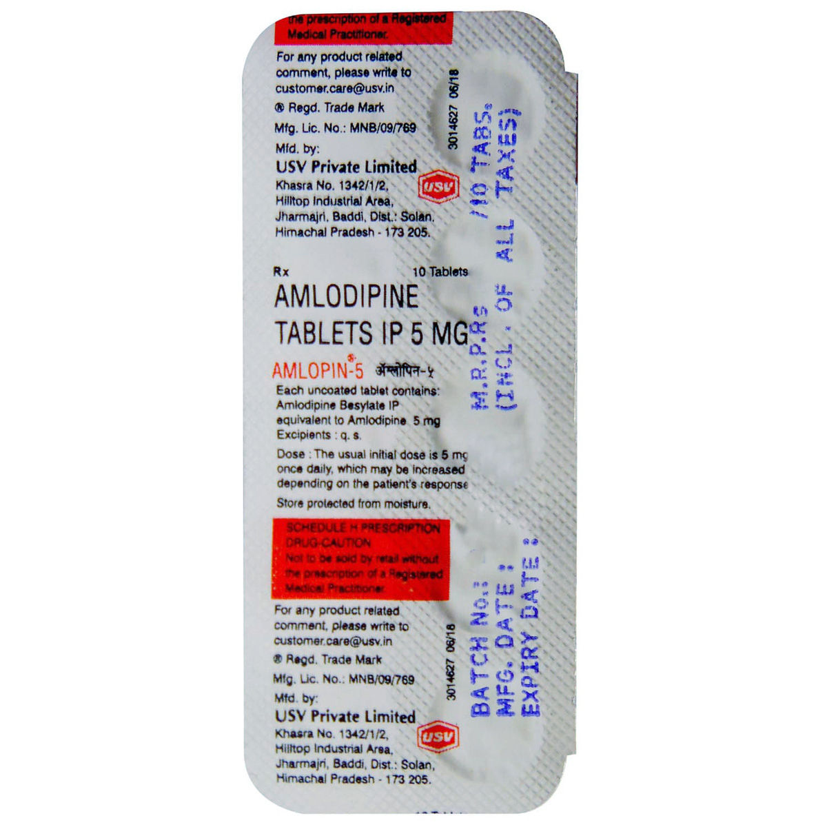 Amlopin-5 Tablet 10's Price, Uses, Side Effects, Composition - Apollo ...
