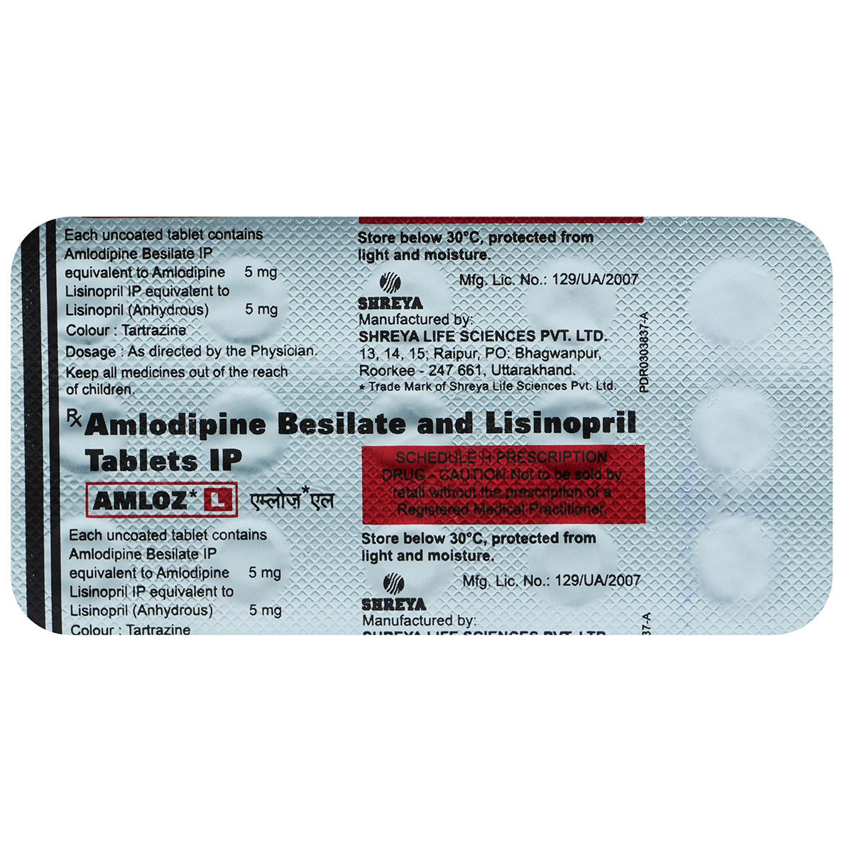 Amloz L Tablet | Uses, Side Effects, Price | Apollo Pharmacy