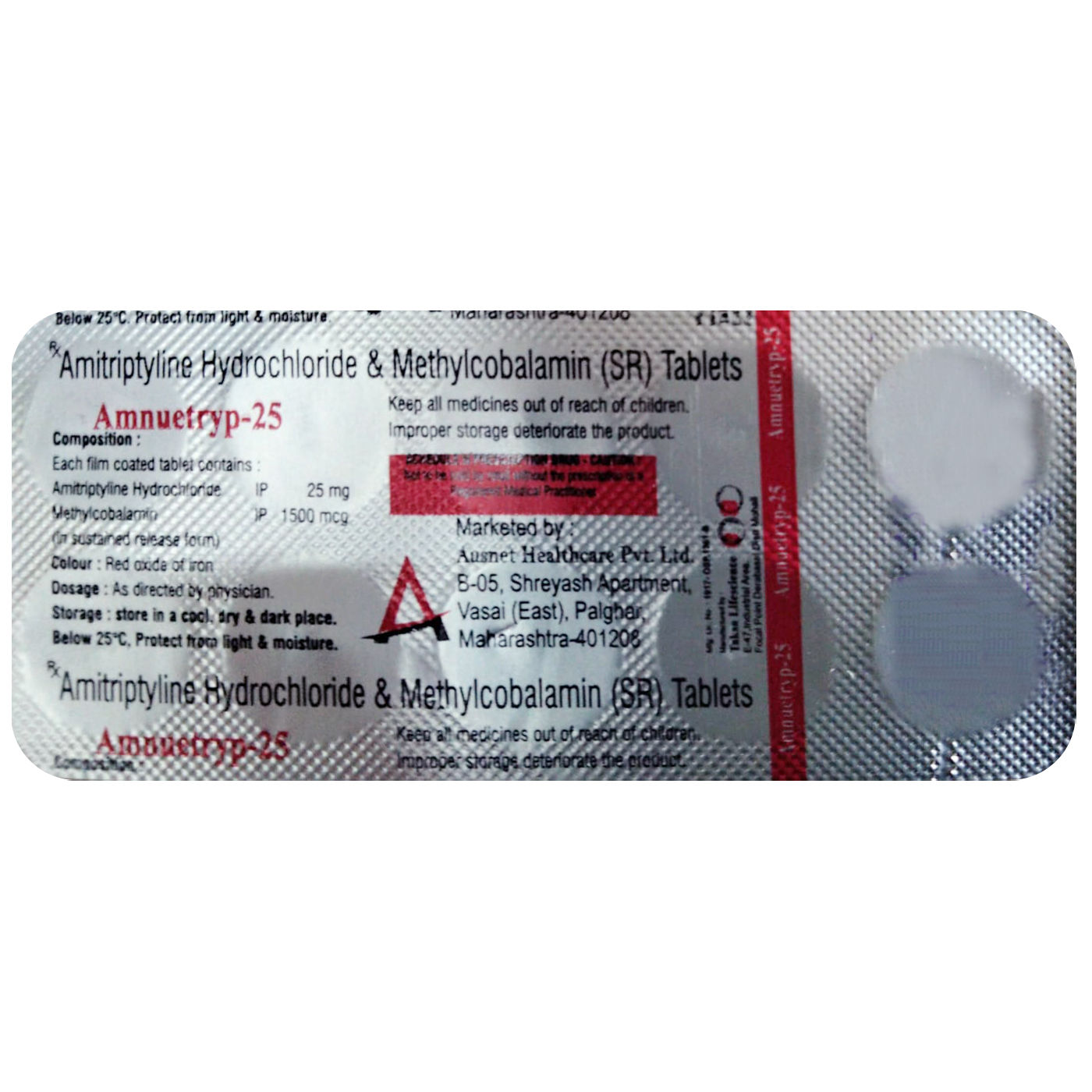 Amnuetryp-25 Tablet | Uses, Side Effects, Price | Apollo Pharmacy