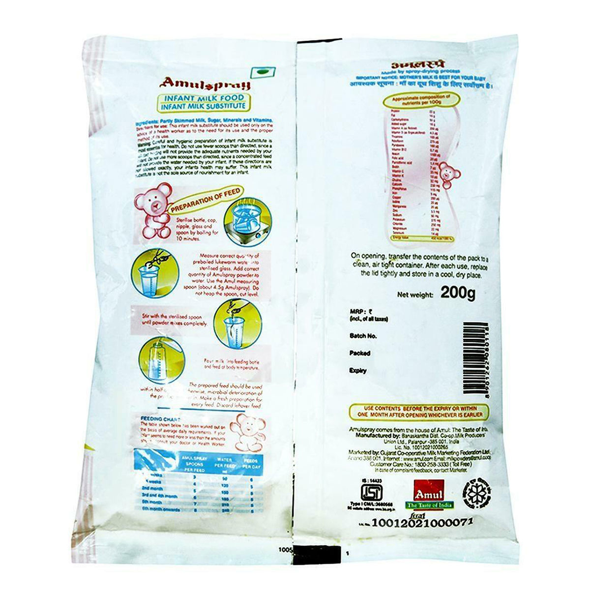 Amulspray Infant Milk Food, 200 gm Refill Pack Price, Uses, Side ...