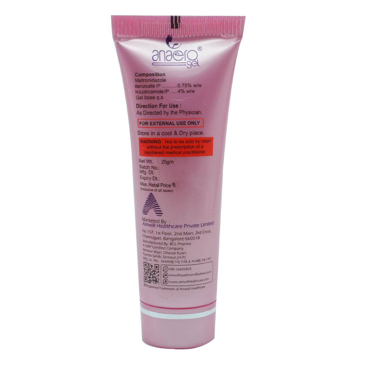 ANAERO GEL 25GM Price, Uses, Side Effects, Composition - Apollo Pharmacy