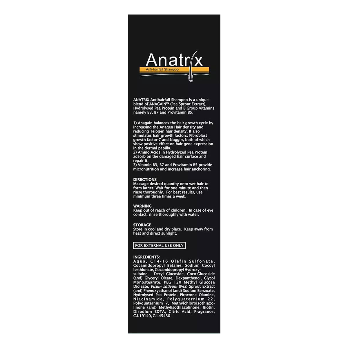 Anatrix Shampoo | Uses, Side Effects, Price | Apollo Pharmacy