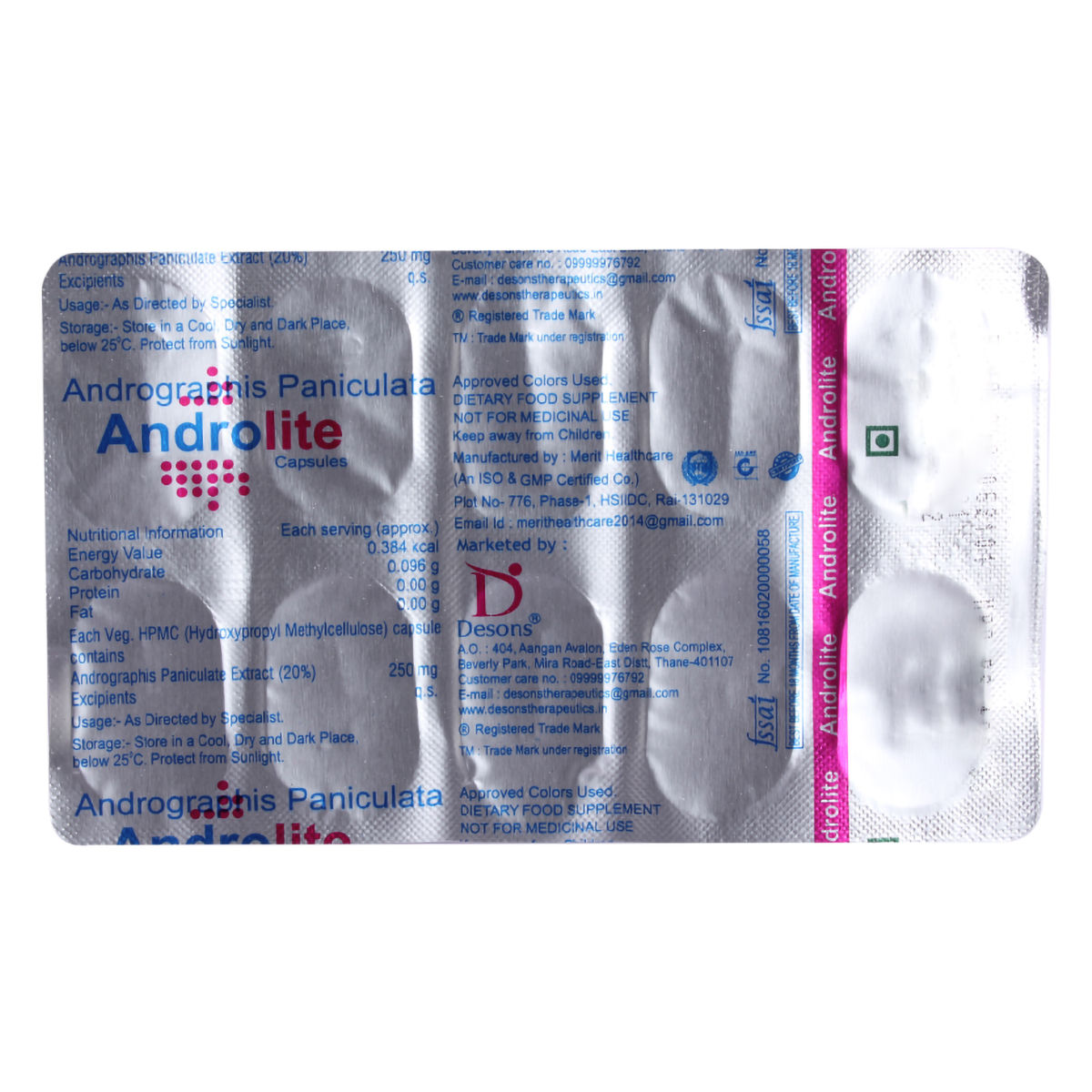 Androlite, 10 Capsules Price, Uses, Side Effects, Composition - Apollo ...