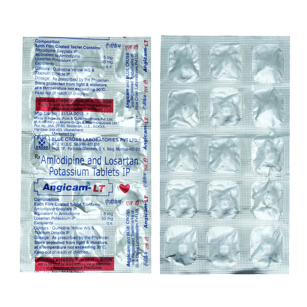 Angicam LT Tablet | Uses, Side Effects, Price | Apollo Pharmacy