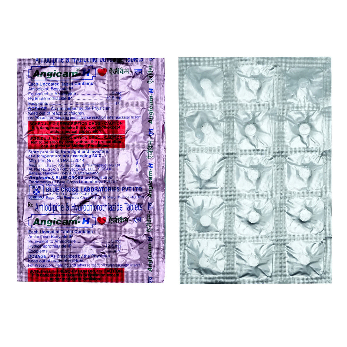 Angicam-H Tablet | Uses, Side Effects, Price | Apollo Pharmacy