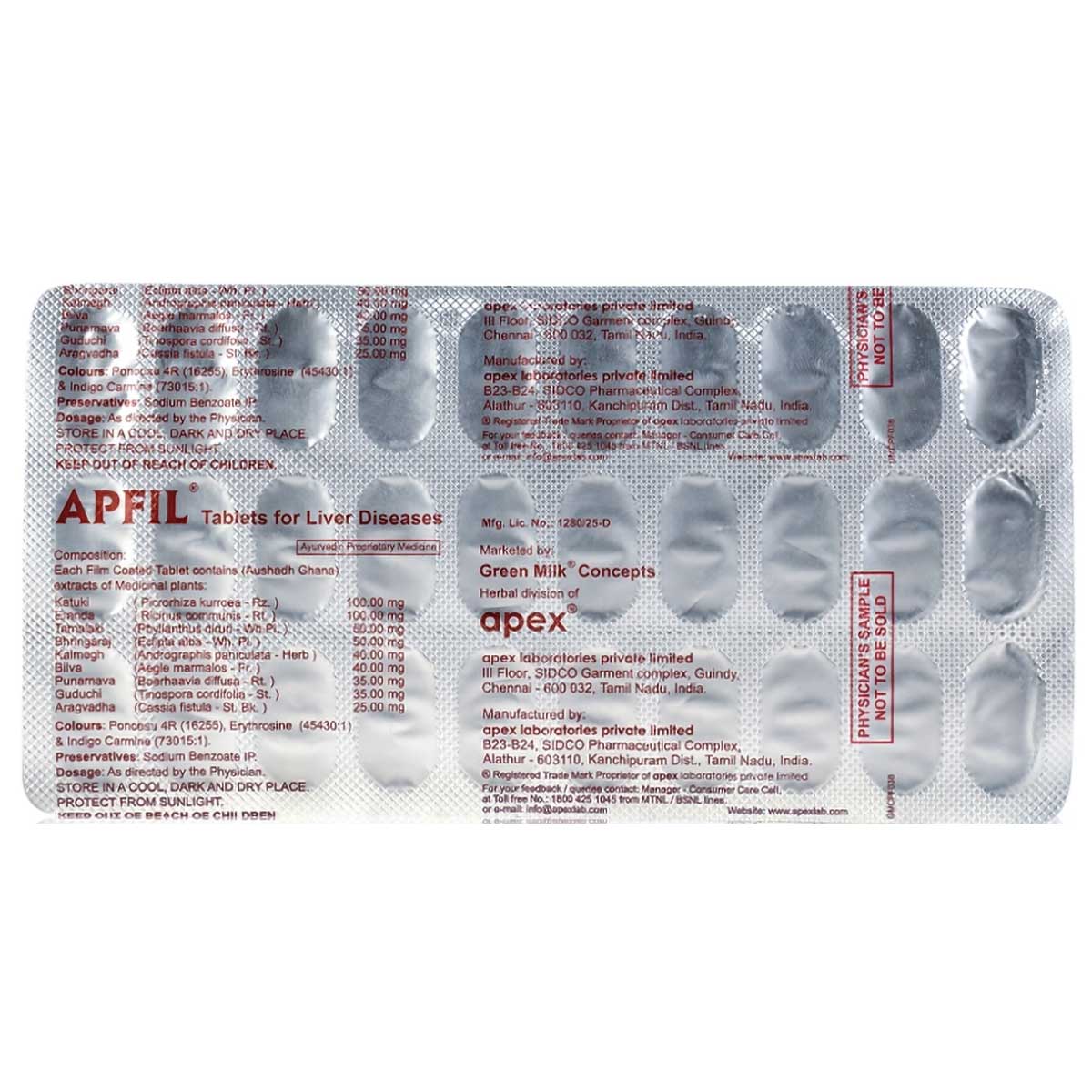 Buy Apfil, 30 Tablets | 19 Minutes Delivery | Apollo Pharmacy