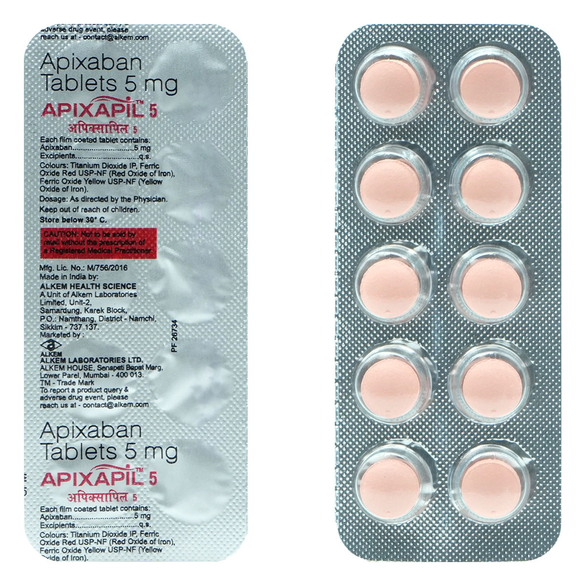 Apixapil 5 Tablet | Uses, Side Effects, Price | Apollo Pharmacy