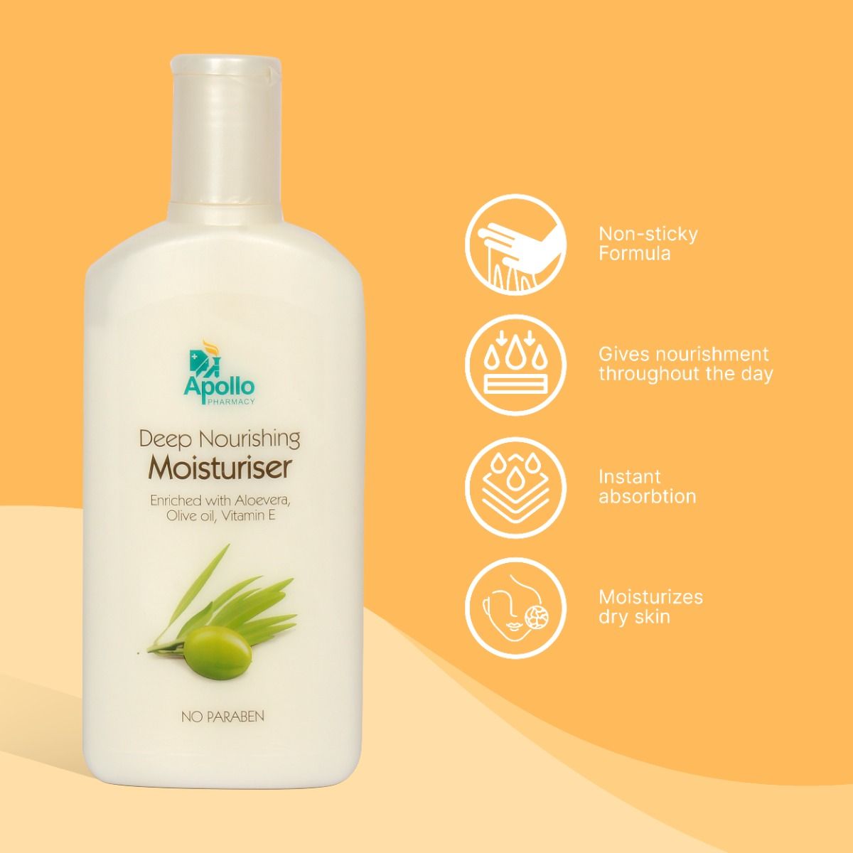 Apollo Pharmacy Deep Nourishing Moisturiser, 200 ml Price, Uses, Side ...