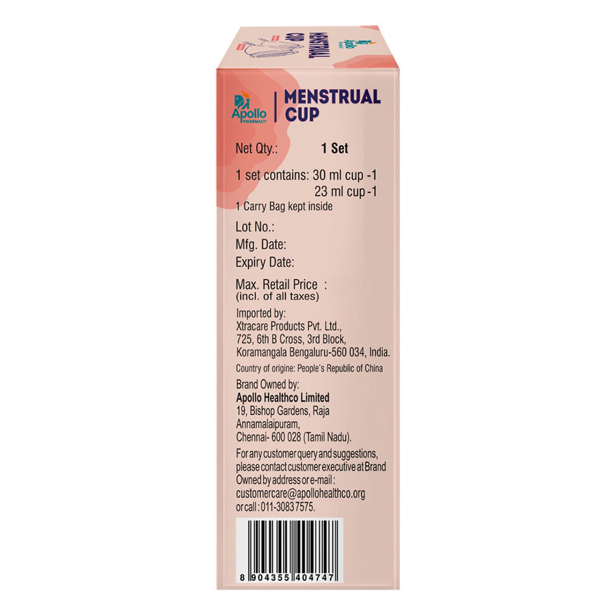 Apollo Pharmacy Menstrual Cup, 1 Kit Price, Uses, Side Effects ...
